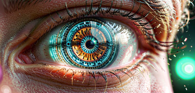 Conceptual Design of an Artificial Human Eye with a Technically Drawn Iris To Illustrate Medical ...