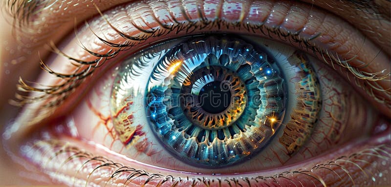 Conceptual Design of an Artificial Human Eye with a Technically Drawn ...