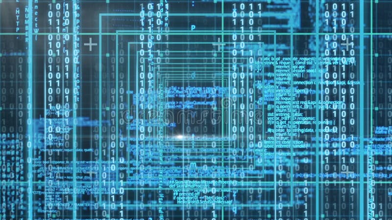 Conceptual Digital Animation Showing Binary Code Technology Stock ... Conceptual Digital Animation Showing Binary Code Technology Stock ...