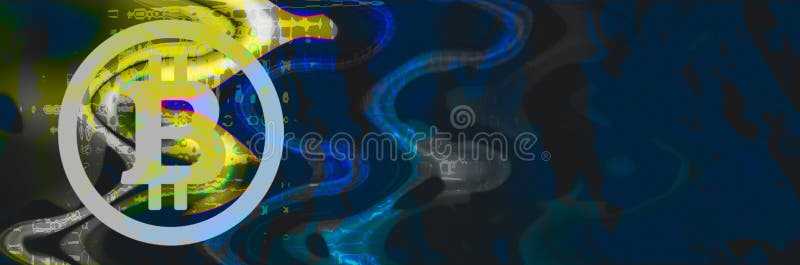 Conceptual Digital Bitcoin Art. Abstract Background Editorial Stock ...