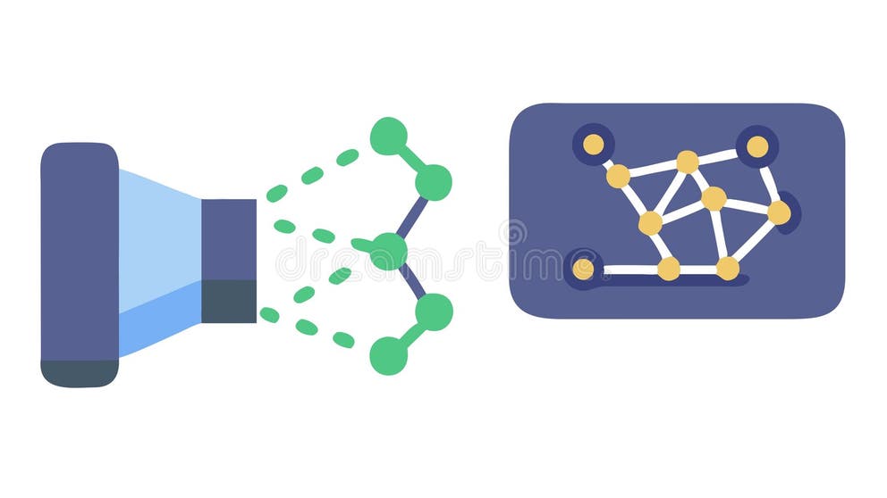 Conceptual Digital Broadcast, Abstract Communication, Networked Message ...