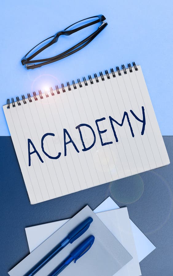 Text Caption Presenting Academy. Business Approach Where Students Can ...