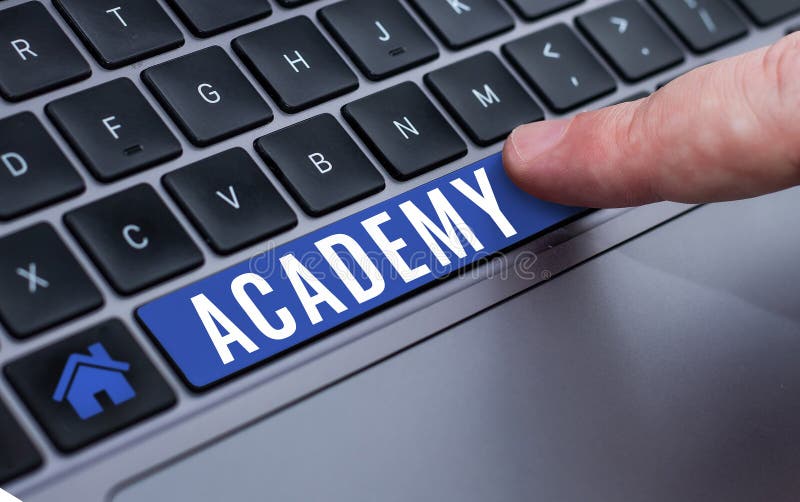 Conceptual Display Academy. Word Written on Where Students Can Go To ...