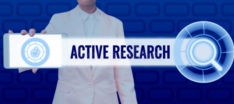 Conceptual Display Active Research. Business Approach Simultaneous ...