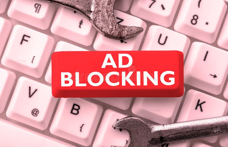 Conceptual Display Ad Blocking. Concept Meaning Program that Will Remove Different Kinds of ...