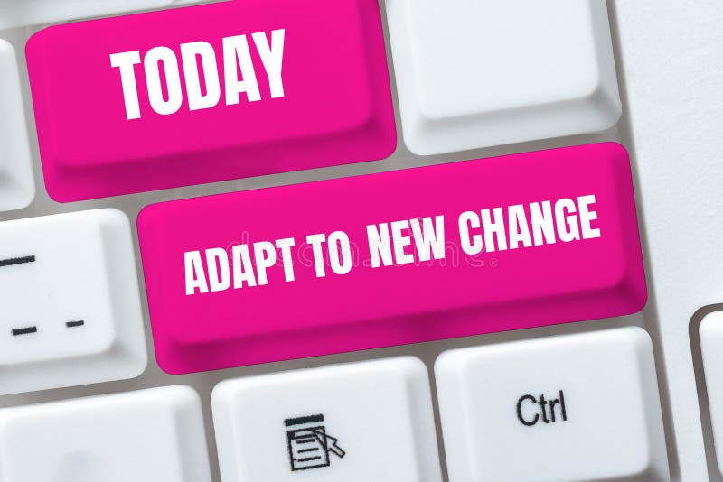 Conceptual Display Adapt To New Change. Concept Meaning Expression of ...