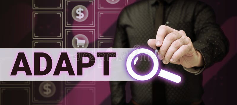 Conceptual Display Adapt. Word Written on Make Suitable for a New Use ... Conceptual Display Adapt. Word Written on Make Suitable for a New Use ...