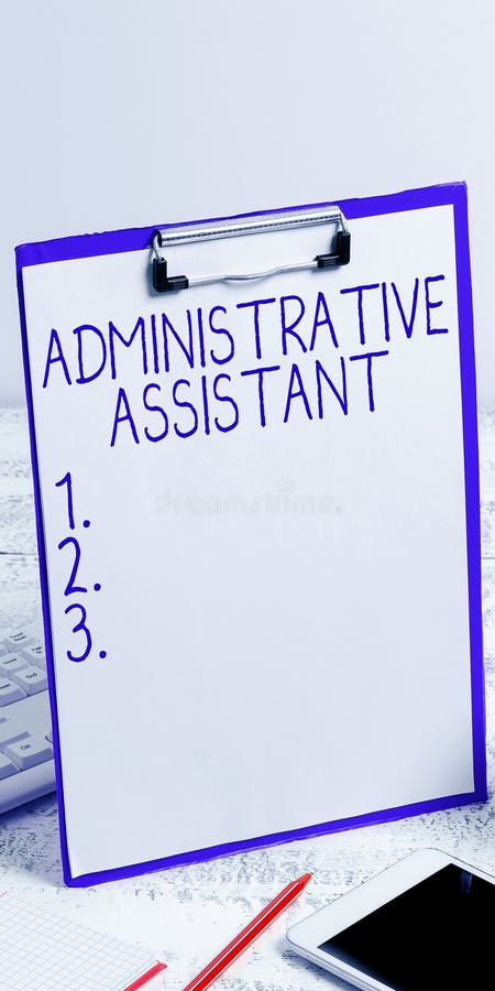 Conceptual Display Administrative Assistant. Word for Administration ...