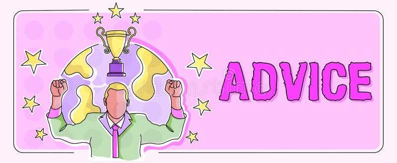 Conceptual Display Advice. Business Idea Recommendation is Given ...