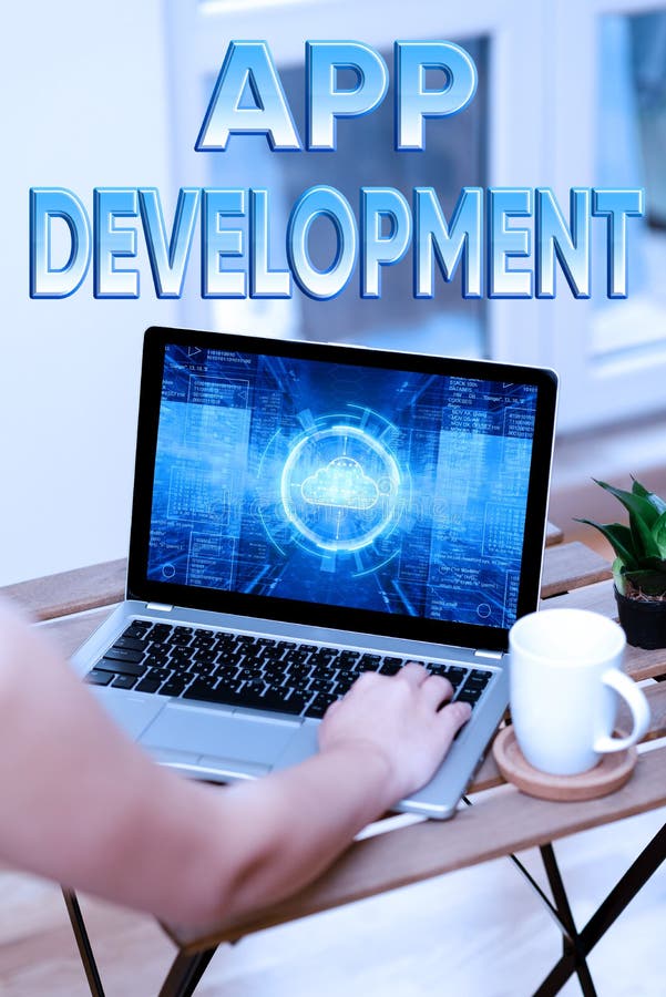 Conceptual Display App Development. Word for Producing Computer ...