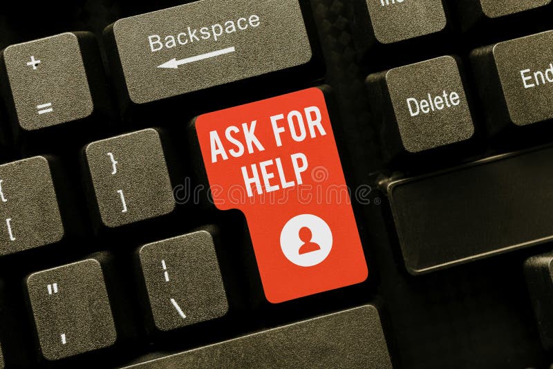 Handwriting Text Ask for Help. Internet Concept Put a Question or Seek ...