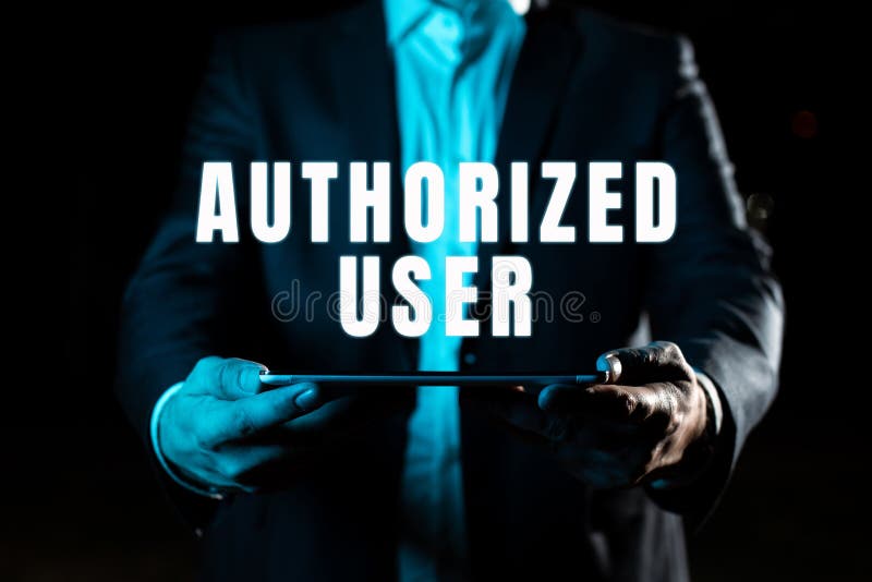 Hand Writing Sign Authorized User. Business Overview Create Extra Exact ...