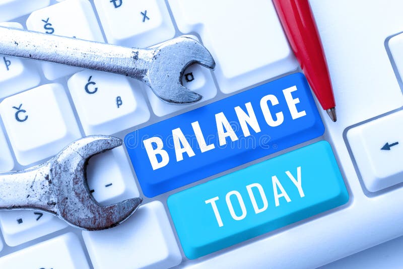 Conceptual Display Balance. Business Concept Condition in Which ...