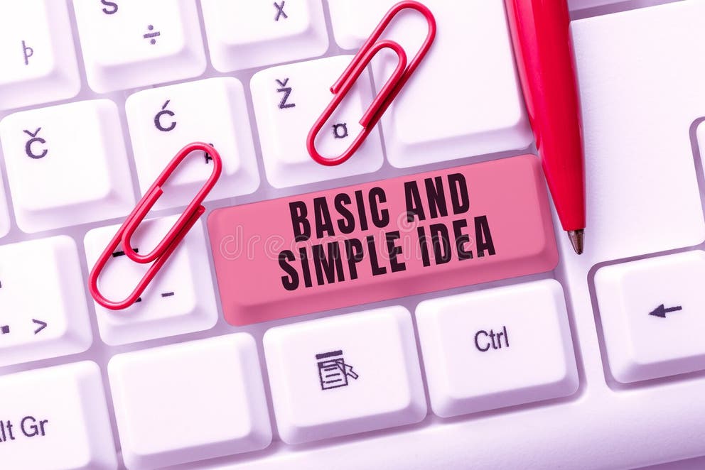 Conceptual Display Basic and Simple Idea. Concept Meaning Plain Mental ...