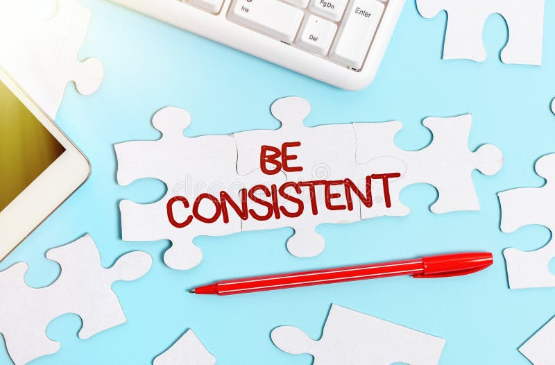 Conceptual Display Be Consistent. Word for Uniform Persistent Firm ...