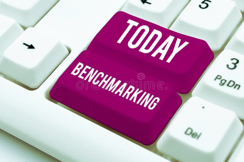 Sign Displaying Benchmarking. Business Concept Evaluate Something by ...