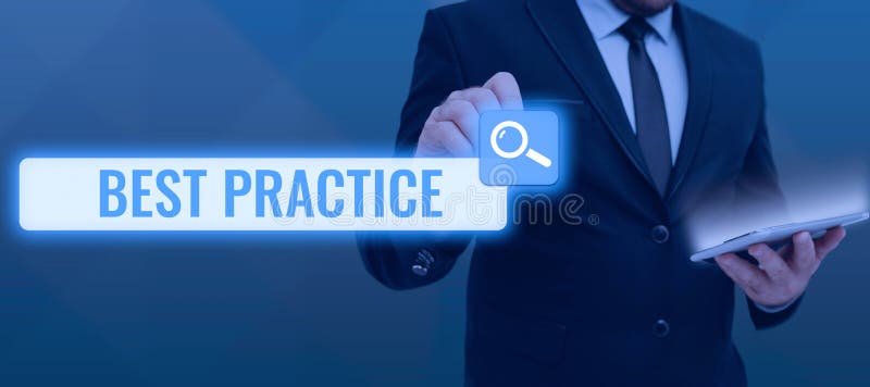 Conceptual Display Best Practice. Business Approach Method Systematic ...