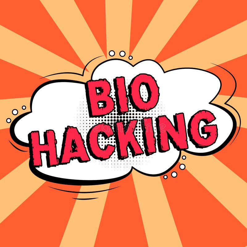 Conceptual Display Bio Hacking. Word for Exploiting Genetic Material ...