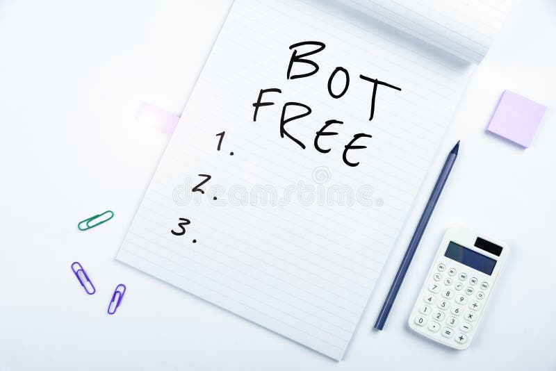 Conceptual Display Bot Free Business Concept A Computer Program That Works Automatically