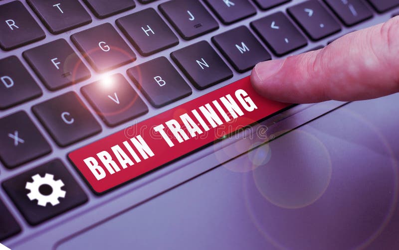 Text Sign Showing Brain Training. Word for Mental Activities To ...