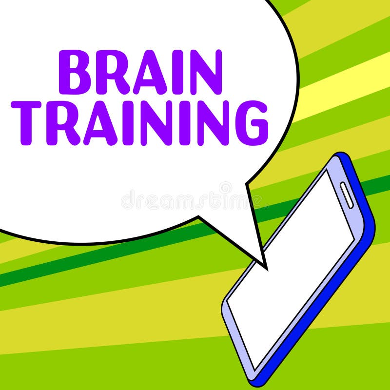 Writing Displaying Text Brain Training. Business Approach Mental ...