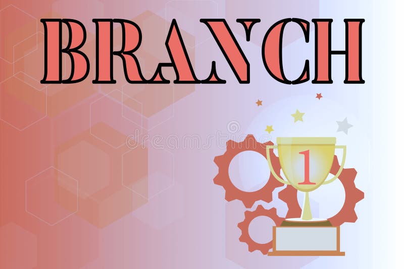 Conceptual Display Branch. Concept Meaning a Part of a Tree Which Grows ...