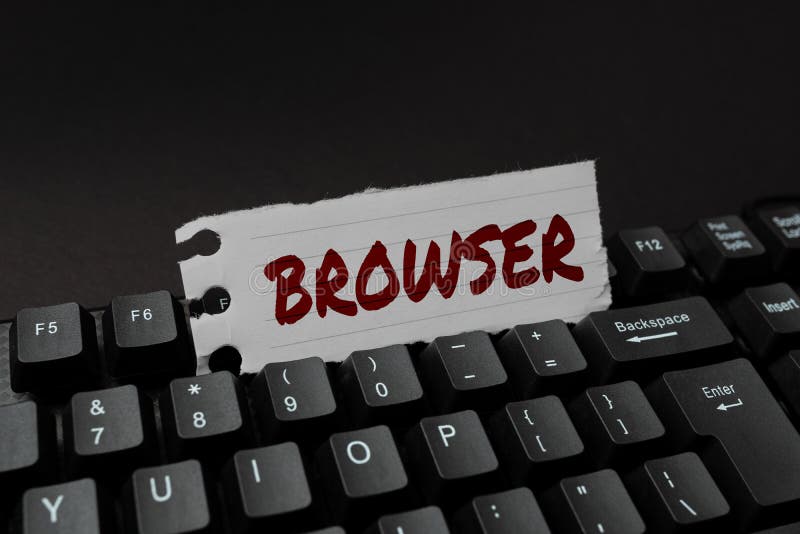Conceptual Display Browser Word For Computer Program Graphical User Interface Displaying Html 4973