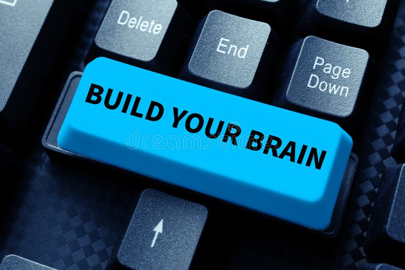 Conceptual Display Build Your Brain. Business Showcase Mental ... Conceptual Display Build Your Brain. Business Showcase Mental ...