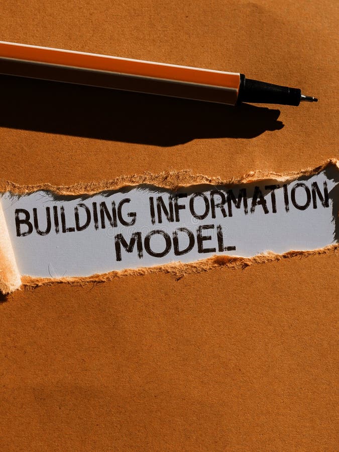 Text Sign Showing Building Information Model. Concept Meaning Process ...