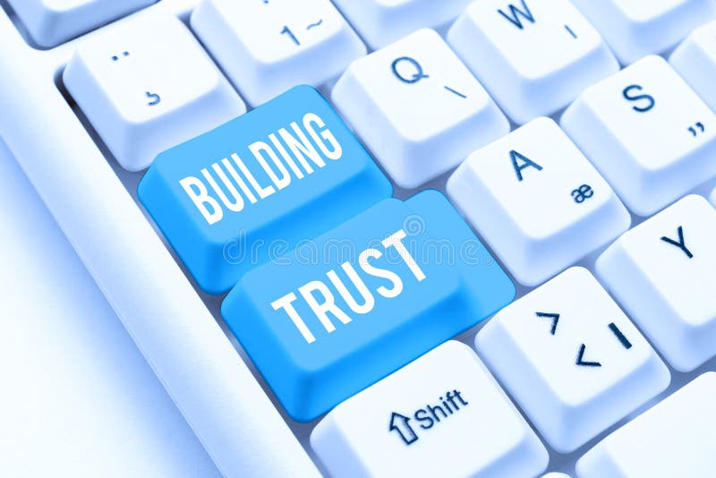 Conceptual Display Building Trust. Conceptual Photo Activity of ...