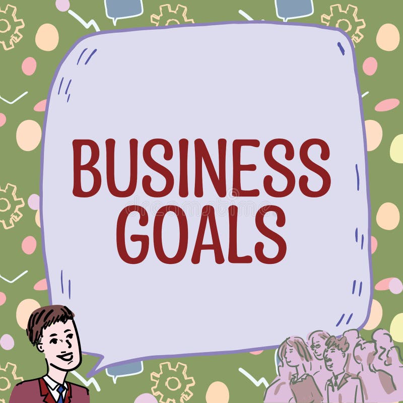 Text Caption Presenting Business Goals. Concept Meaning Marketing ...