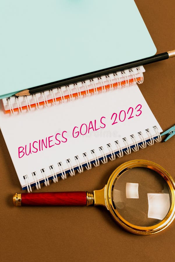 Conceptual Display Business Goals 2023. Word Written on Setting Higher ...