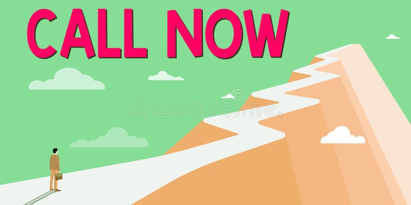 Text Caption Presenting Call Now. Business Idea To Immediately Contact ...