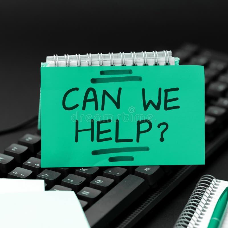 Text Caption Presenting Can we Help. Business Overview Offering ...