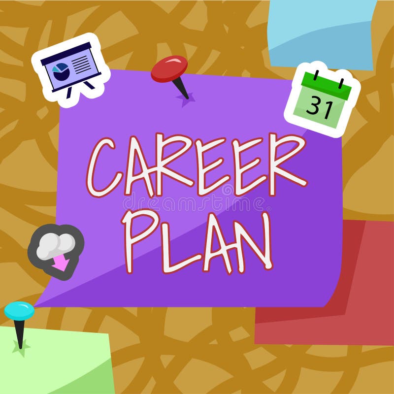 Conceptual Caption Career Plan. Business Concept Ongoing Process Where ...