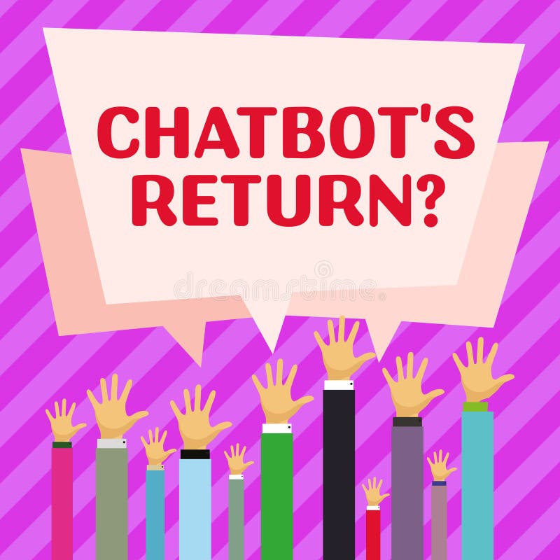 Conceptual Display Chatbot S Return. Business Idea Program that ...