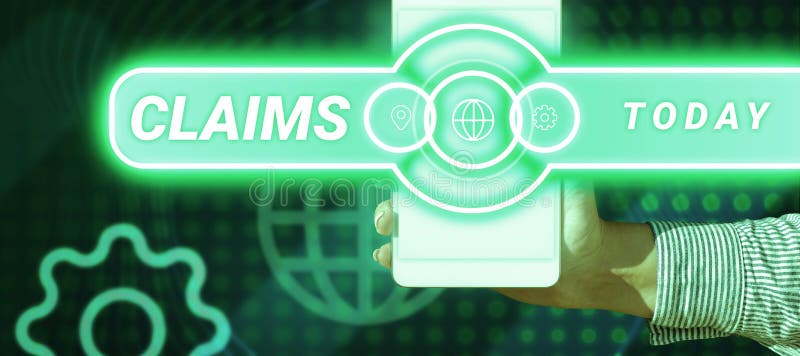 Sign Displaying Claims. Conceptual Photo State or Assert that Something ...