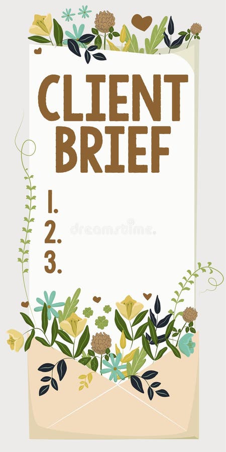 Text Showing Inspiration Client Brief. Business Approach the Document ...