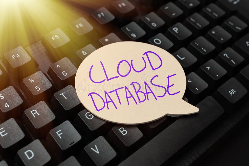 Conceptual Display Cloud Database. Business Approach Optimized or Built for a Virtualized ...
