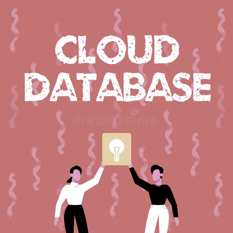 Conceptual Display Cloud Database. Business Approach Optimized or Built for a Virtualized ...