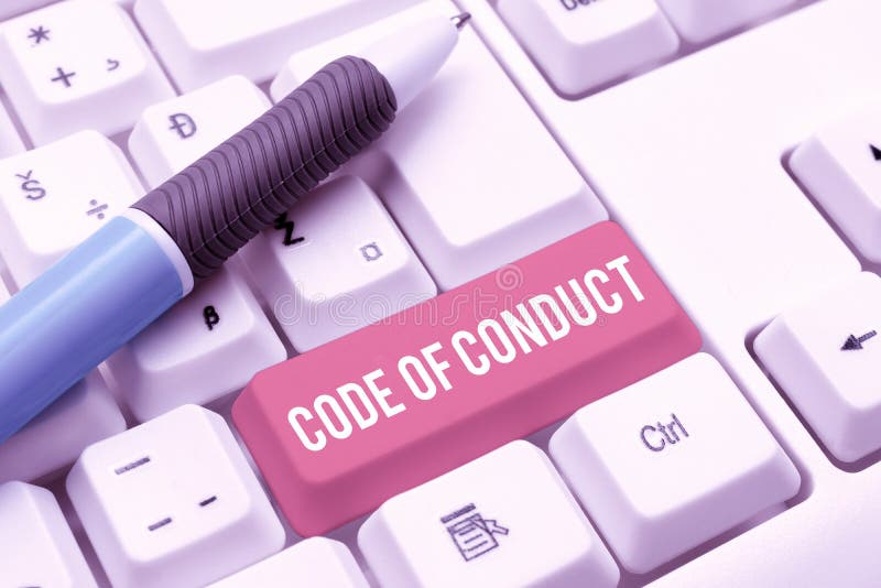 Conceptual Display Code of Conduct. Business Approach Set of Principles ...