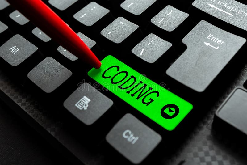 Conceptual Display Coding. Conceptual Photo Assigning Code To Something for Classification ...