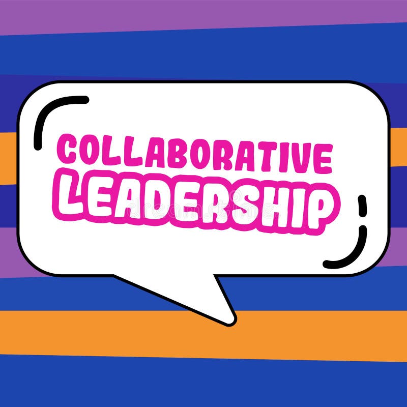 Conceptual Display Collaborative Leadership. Word for People and ...