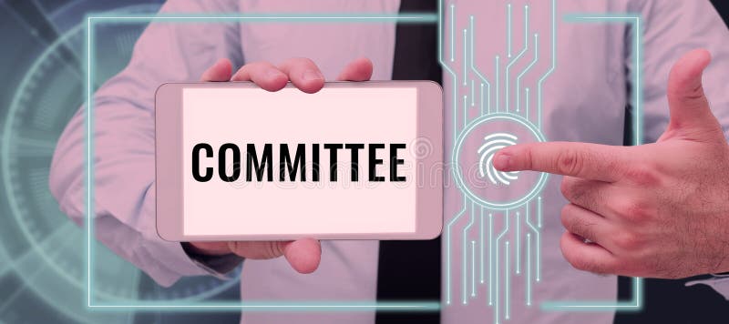 Conceptual Display Committee. Word Written on Group of People Appointed ...