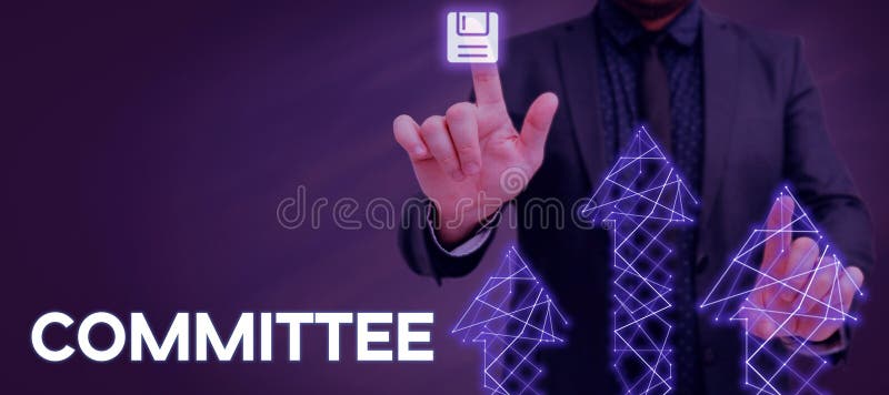 Conceptual Display Committee. Word Written on Group of People Appointed ...