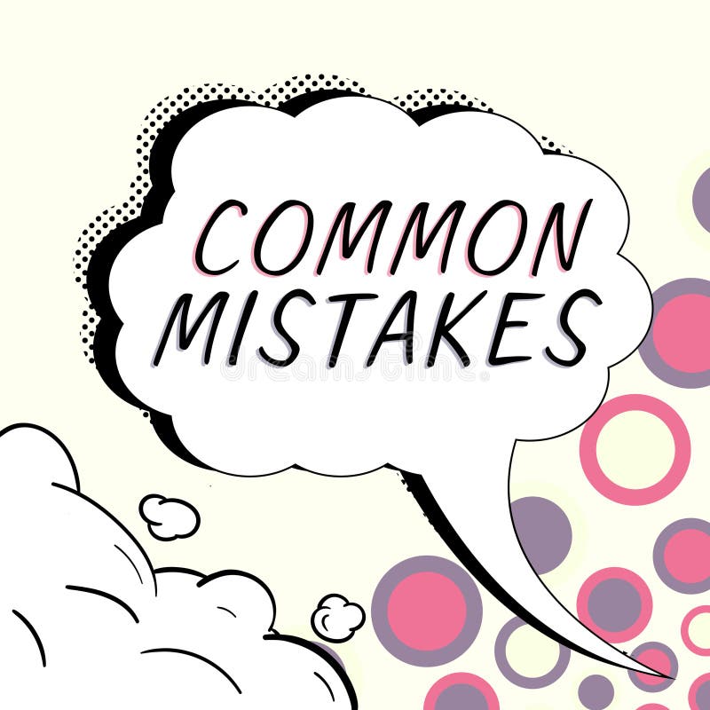 Conceptual Display Common Mistakes. Conceptual Photo Repeat Act or ...