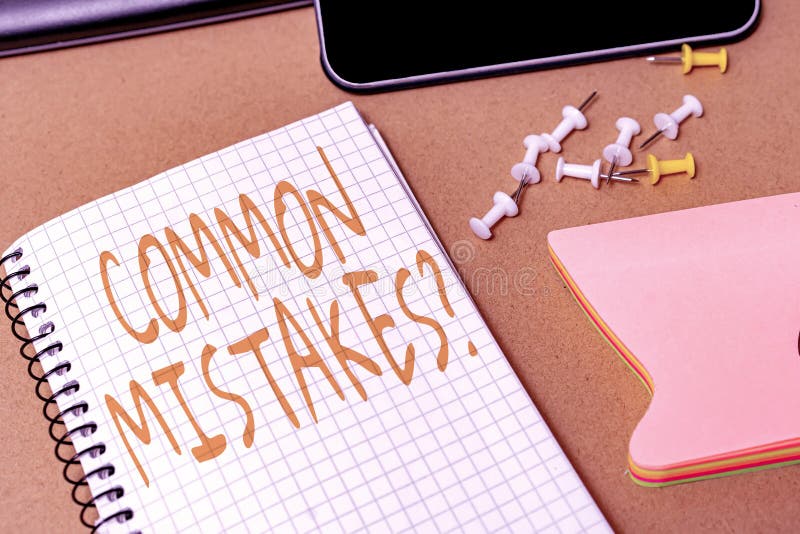 Conceptual Display Common Mistakes Question. Business Concept Repeat ...