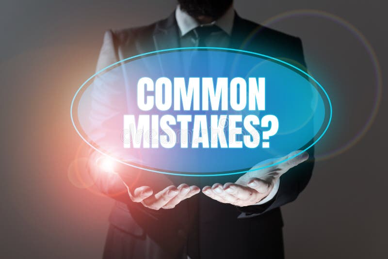 Conceptual Display Common Mistakes. Word for Repeat Act or Judgement ...