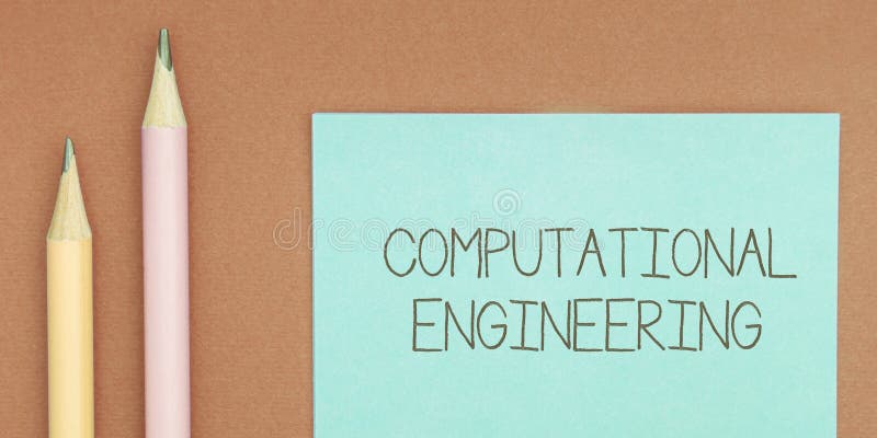 Text Showing Inspiration Computational Engineering. Business Concept ...