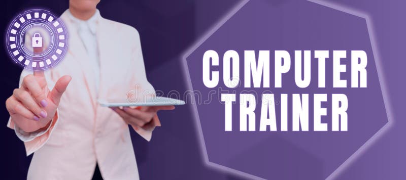 Conceptual Display Computer Trainer. Business Idea Geographically ...